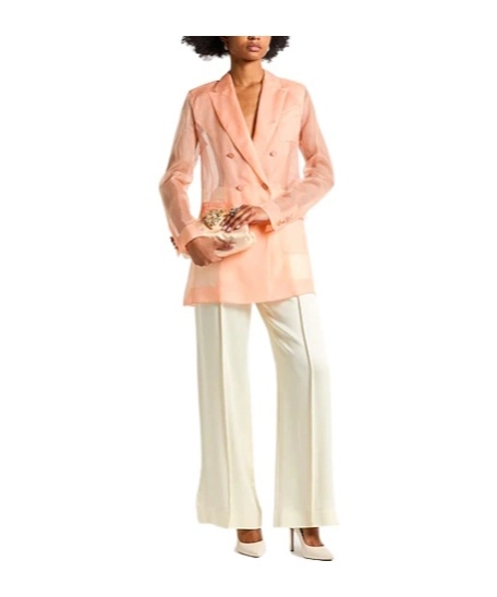 Max Mara Double-breasted Organza Blazer