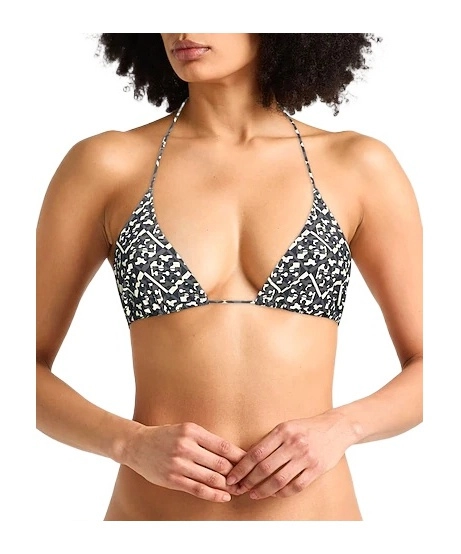 Tory Burch Logo-print Triangle Bikini Top