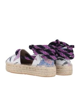 Isabel Marant Étoile Floral Print Canvas Ankle Strap Wedge Espadrilles