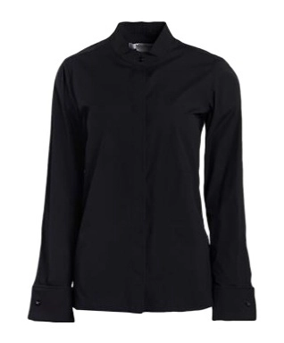 Max Mara Stand-collar Button-down Shirt - Black