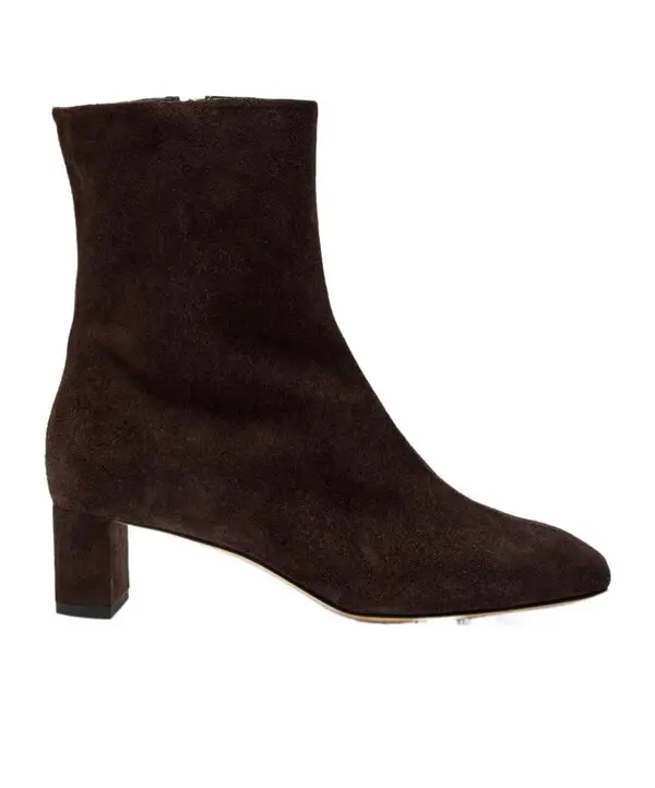 AeydĒ 45mm Millie Suede Block-heel Boots - Black