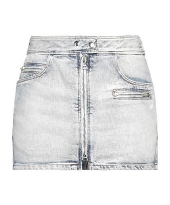 Isabel Marant Étoile Light Wash Denim Pencil Skirt - White