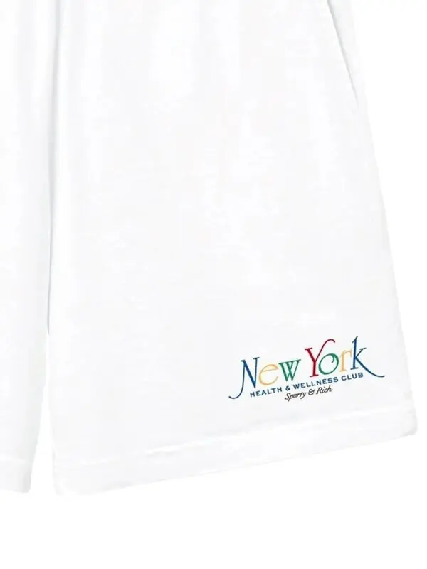 SPORTY  RICH Sporty & Rich Elasticated Logo Shorts