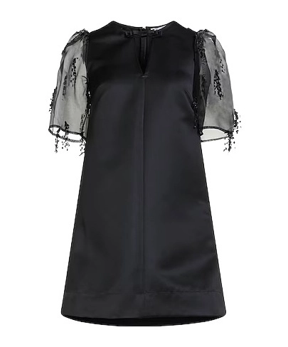 GANNI Mini Dress With Appliqués And Bow Detail