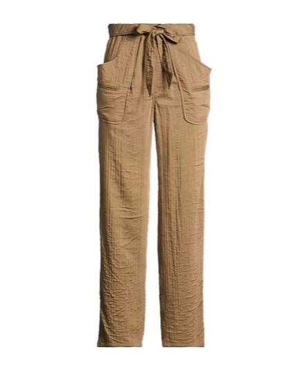 Isabel Marant Étoile Straight Leg Drawstring Twill Trousers