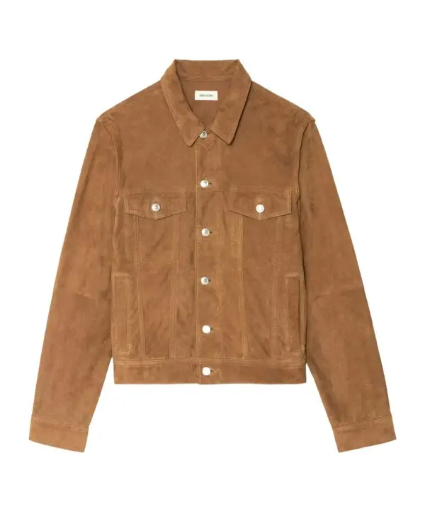 Zadig&Voltaire Button-fastening Suede Jacket