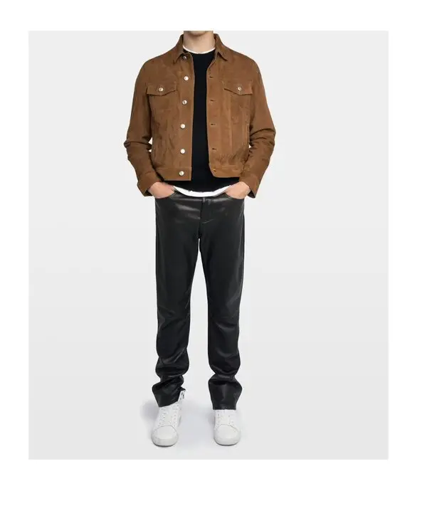 Zadig&Voltaire Button-fastening Suede Jacket