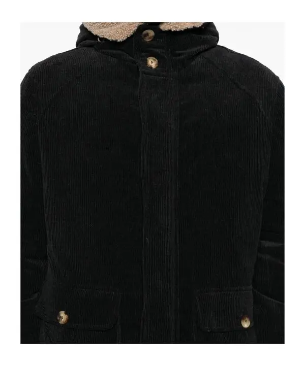Brunello Cucinelli Corduroy Hooded Coat
