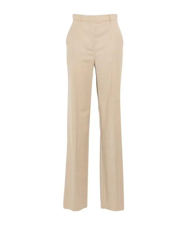 Max Mara Wide-leg Cool Wool Trousers