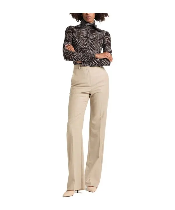 Max Mara Wide-leg Cool Wool Trousers