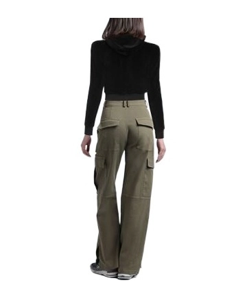 Balenciaga Cropped Velour Hooded Jacket
