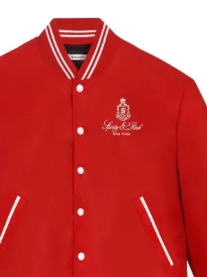 SPORTY  RICH Vendome Embroidered Varsity Jacket