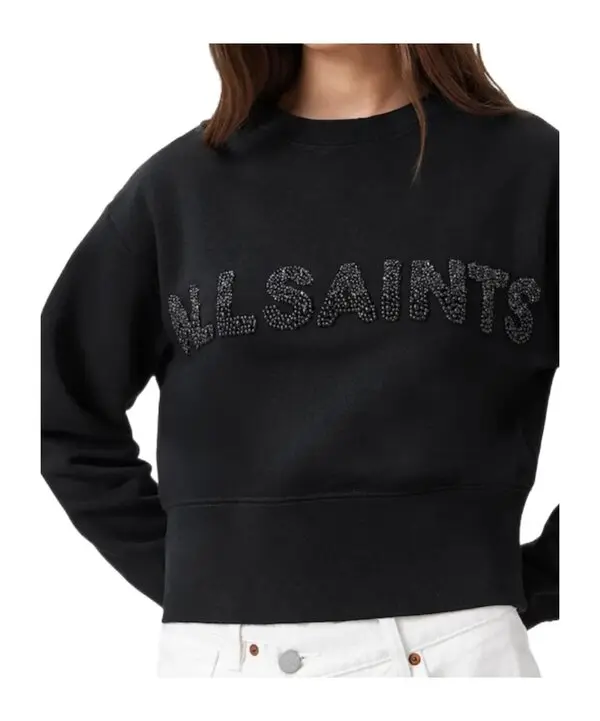 ALLSAINTS Embellished Logo Sweatshirt