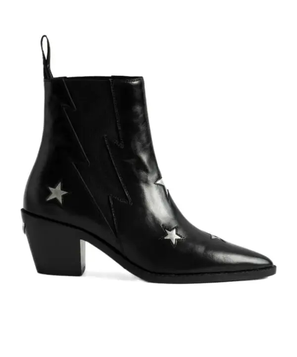 Zadig&Voltaire 60mm Tyler Stars Leather Boots