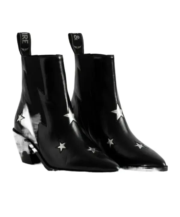 Zadig&Voltaire 60mm Tyler Stars Leather Boots