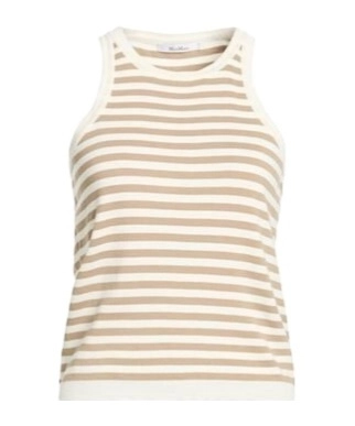 Max Mara Striped Racerback Tank Top - Nude
