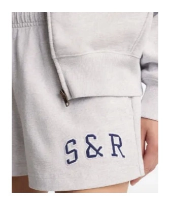 SPORTY  RICH Sporty & Rich Elasticated Logo Shorts