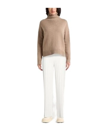 Max Mara High-waisted Ribbed Knit Straight-leg Trousers