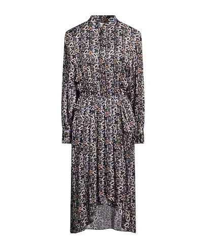 Isabel Marant Étoile Satin Jacquard Floral Print Midi Dress