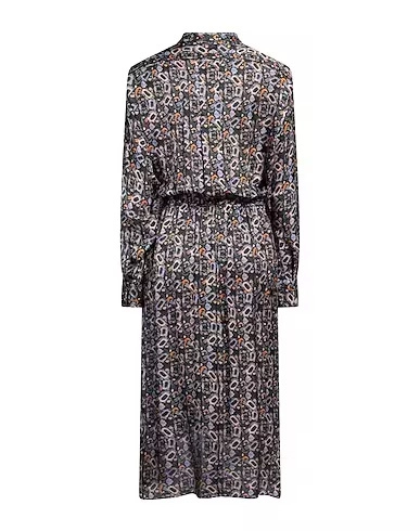Isabel Marant Étoile Satin Jacquard Floral Print Midi Dress