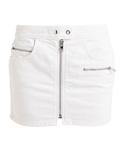 Isabel Marant Étoile Denim Pencil Skirt - White