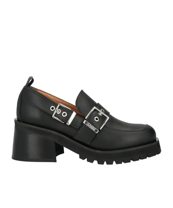 GANNI Round-toe Block-heel Loafers