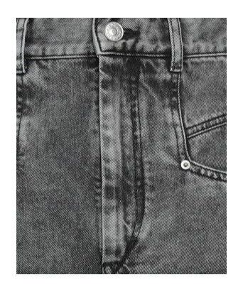 Isabel Marant Étoile Solid Color High Waist Straight Leg Jeans