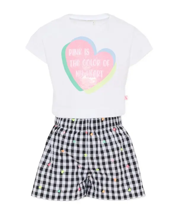 BILLIEBLUSH Heart-print Shorts Set