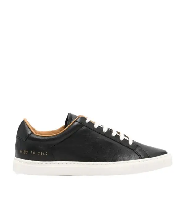 COMMON PROJECTS Leather Lace-up Sneakers - Black