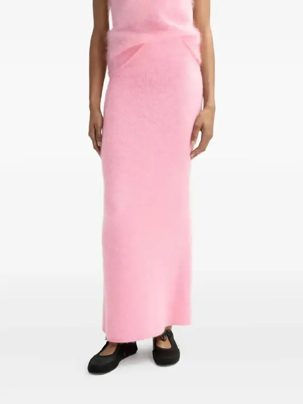 Soft Goat Cashmere Maxi Skirt