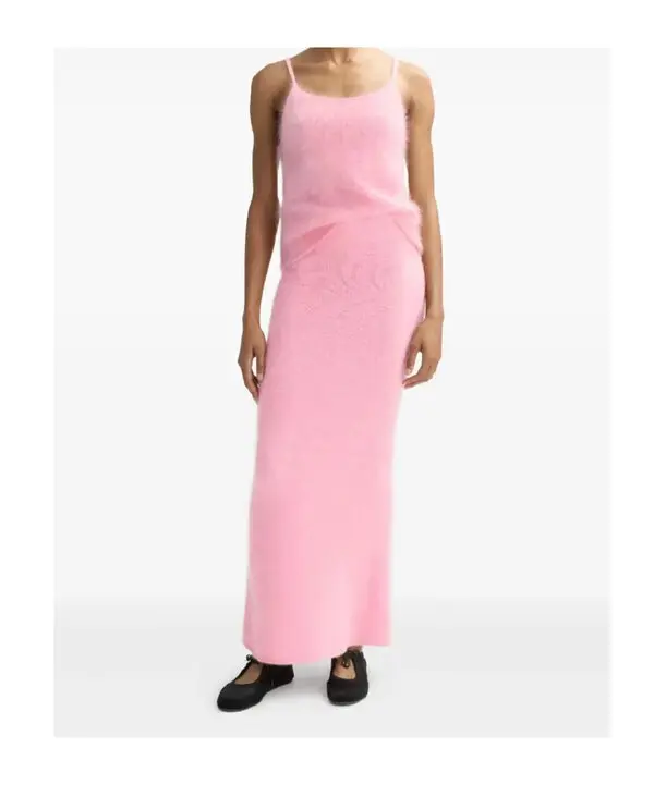 Soft Goat Cashmere Maxi Skirt
