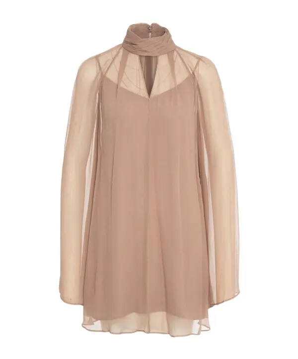 Staud High-neck Mini Dress