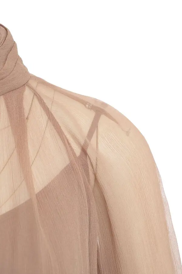 Staud High-neck Mini Dress
