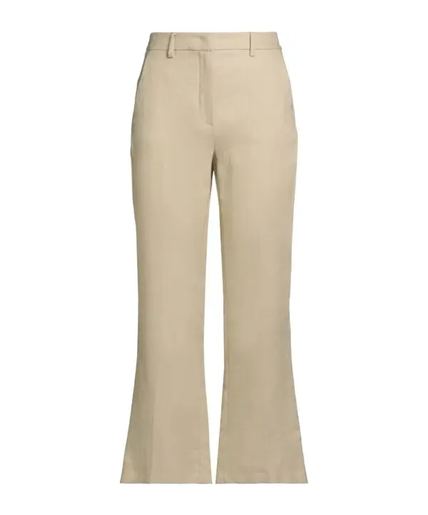 Max Mara Solid Color Versatile Minimalist Flared Casual Trousers