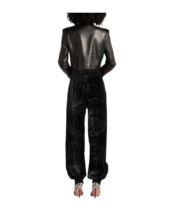 Chloé Velvet Jogger Pants With Gold Piping