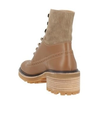 Chloé Color-block Lace-up Ankle Boots