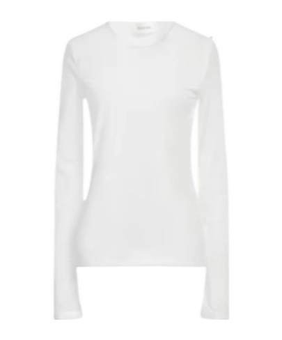 Sportmax Crew Neck Long Sleeve T-shirt - White