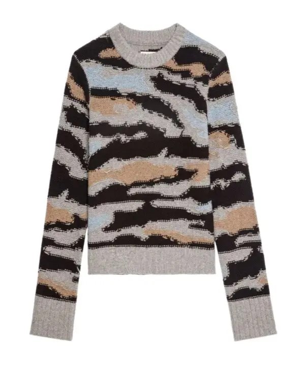 Zadig&Voltaire Malty" Patterned Crew-neck Sweater