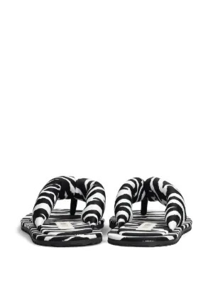 Attico Zebra-print Flip Flops