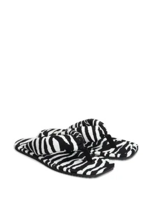 Attico Zebra-print Flip Flops