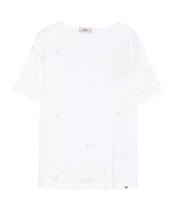 Herno Rhinestone-embellished Short-sleeve T-shirt