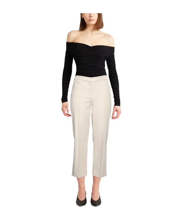 Max Mara Solid-color Straight-leg Pants