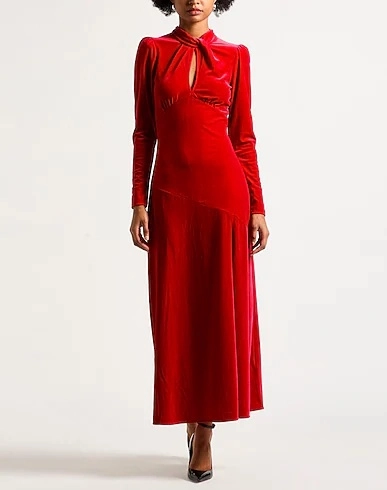 GANNI Velvet Dress With Appliqués And Crystals