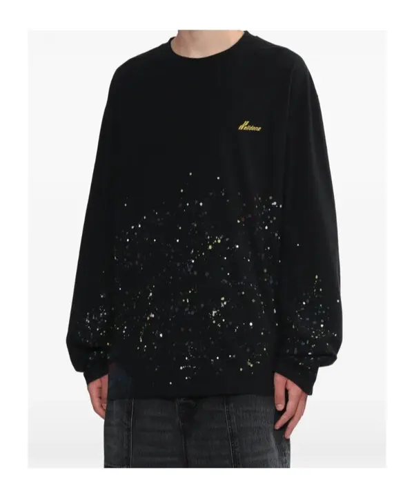 We11Done Splatter Long-sleeves T-shirt