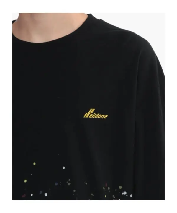 We11Done Splatter Long-sleeves T-shirt