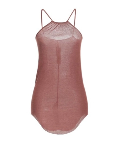 Rick Owens Slim-fit Sleeveless Crew Neck Top - Pink