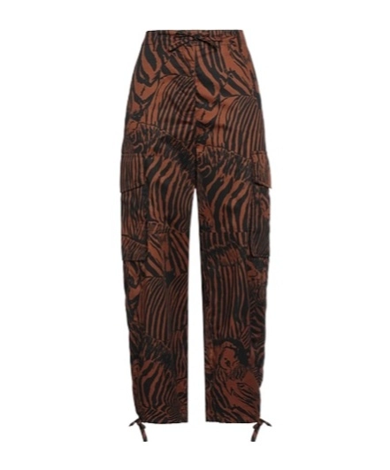 Max Mara Zebra Print Cargo Pants