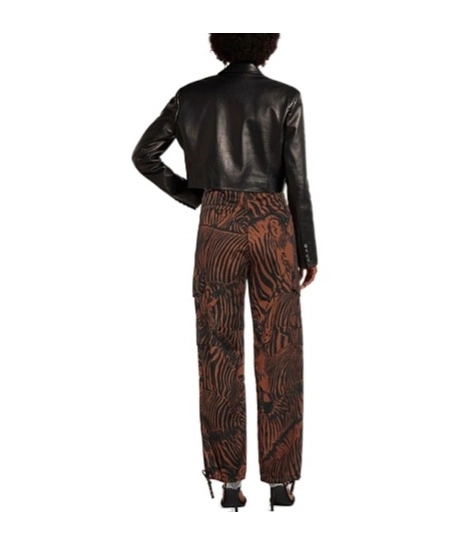 Max Mara Zebra Print Cargo Pants