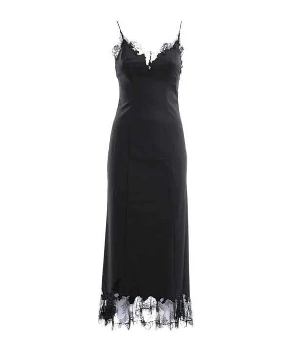 Staud Lace Trim Maxi Dress