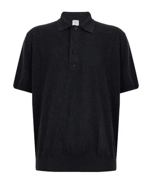 Eleventy Short-sleeve Button Polo Shirt